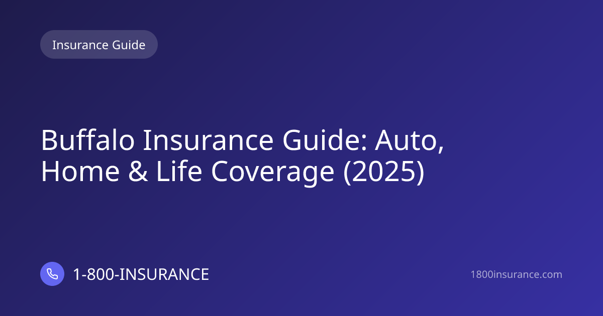 Buffalo Insurance Guide: Auto, Home & Life Coverage (2025)