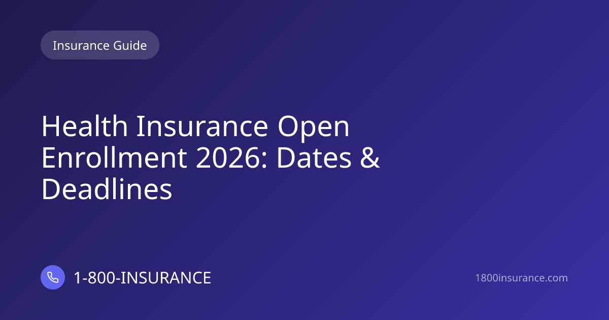 Health Insurance Open Enrollment 2026: Dates & Deadlines