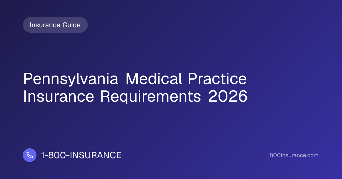 Pennsylvania Medical Practice Insurance Requirements 2026