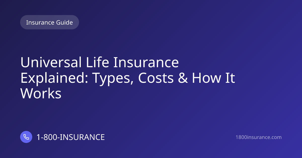 Universal Life Insurance Explained: Types, Costs & How It Works