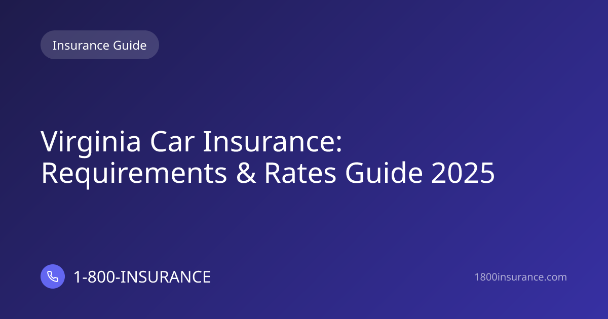 Virginia Car Insurance: Requirements & Rates Guide 2025